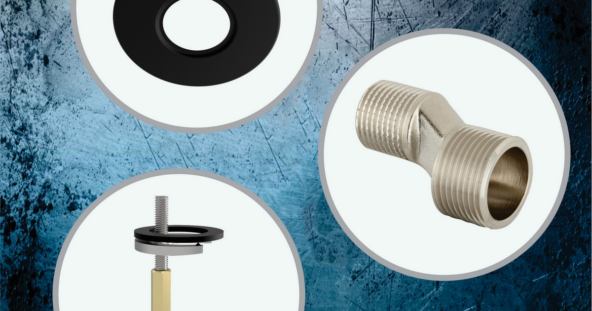 Eccentrics, rosettes, and fixing elements | Blitz - Bathroom, sanitary ...